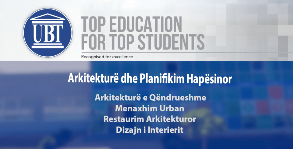 The Faculty of Architechture in UBT, the biggest centre of ...