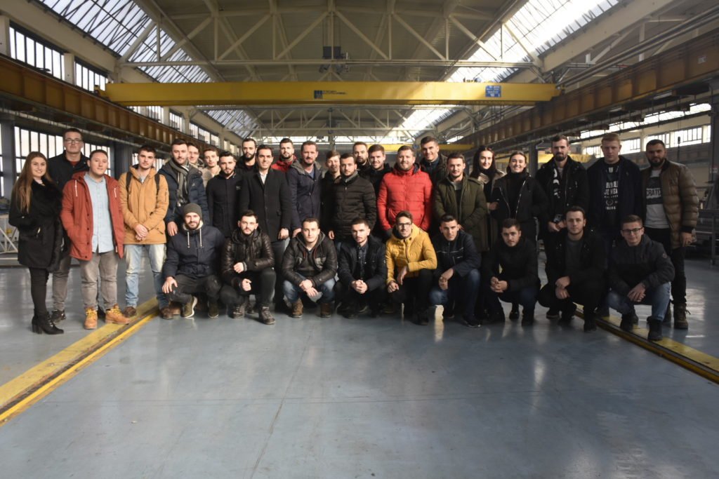 The UBT students paid a visit to the largest factory in the Southeast ...