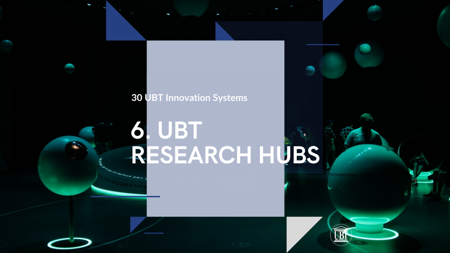 UBT RESEARCH HUBS – UBT INNOVATIONS - UBT Higher Education Institution